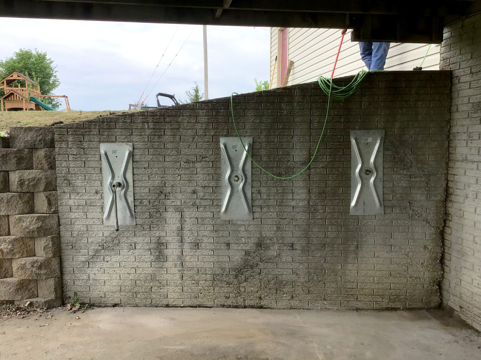Wall Anchors - Bowed Wall Repair - Anchored Walls